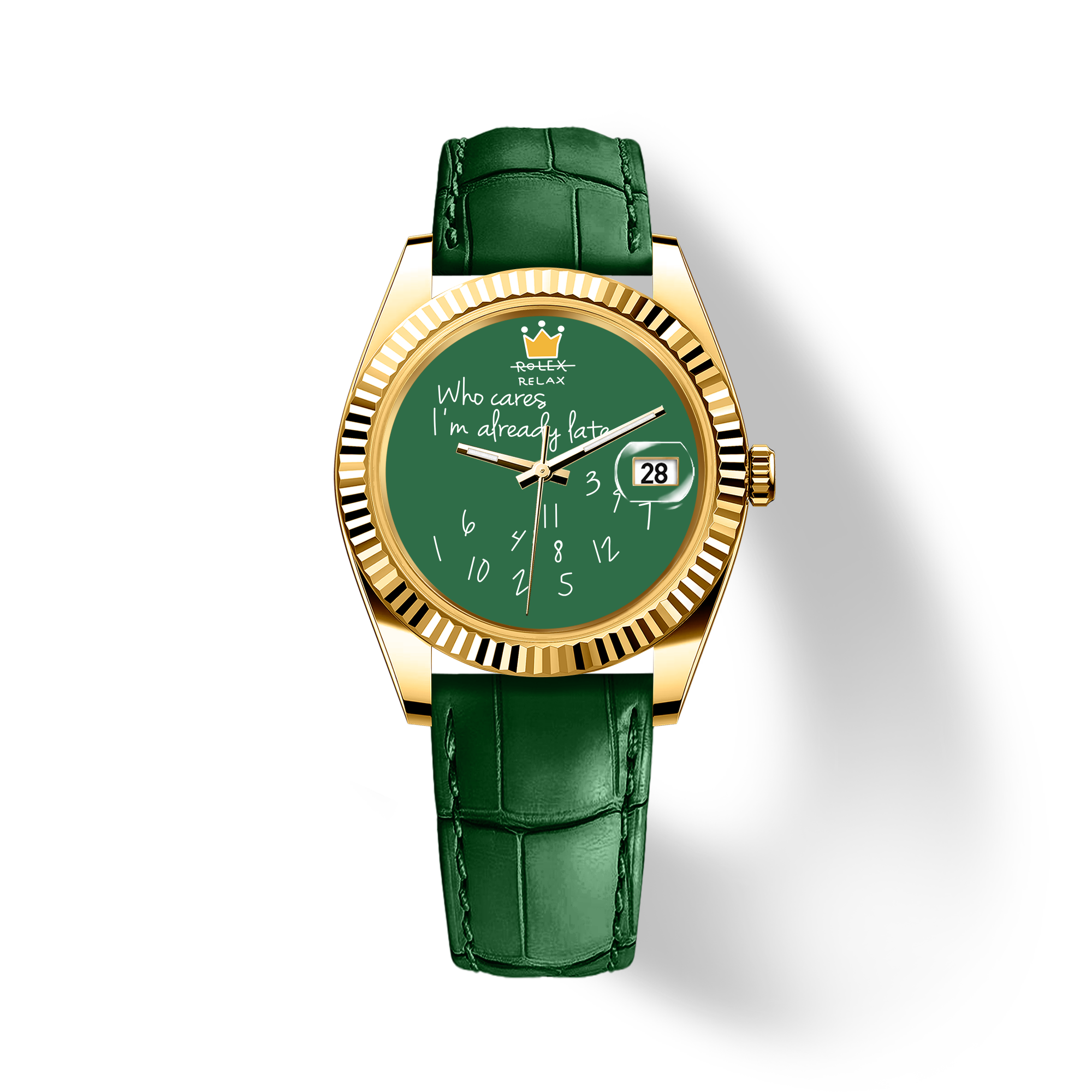 Eondate Maxi Classic Watch 40mm, Green Humor
