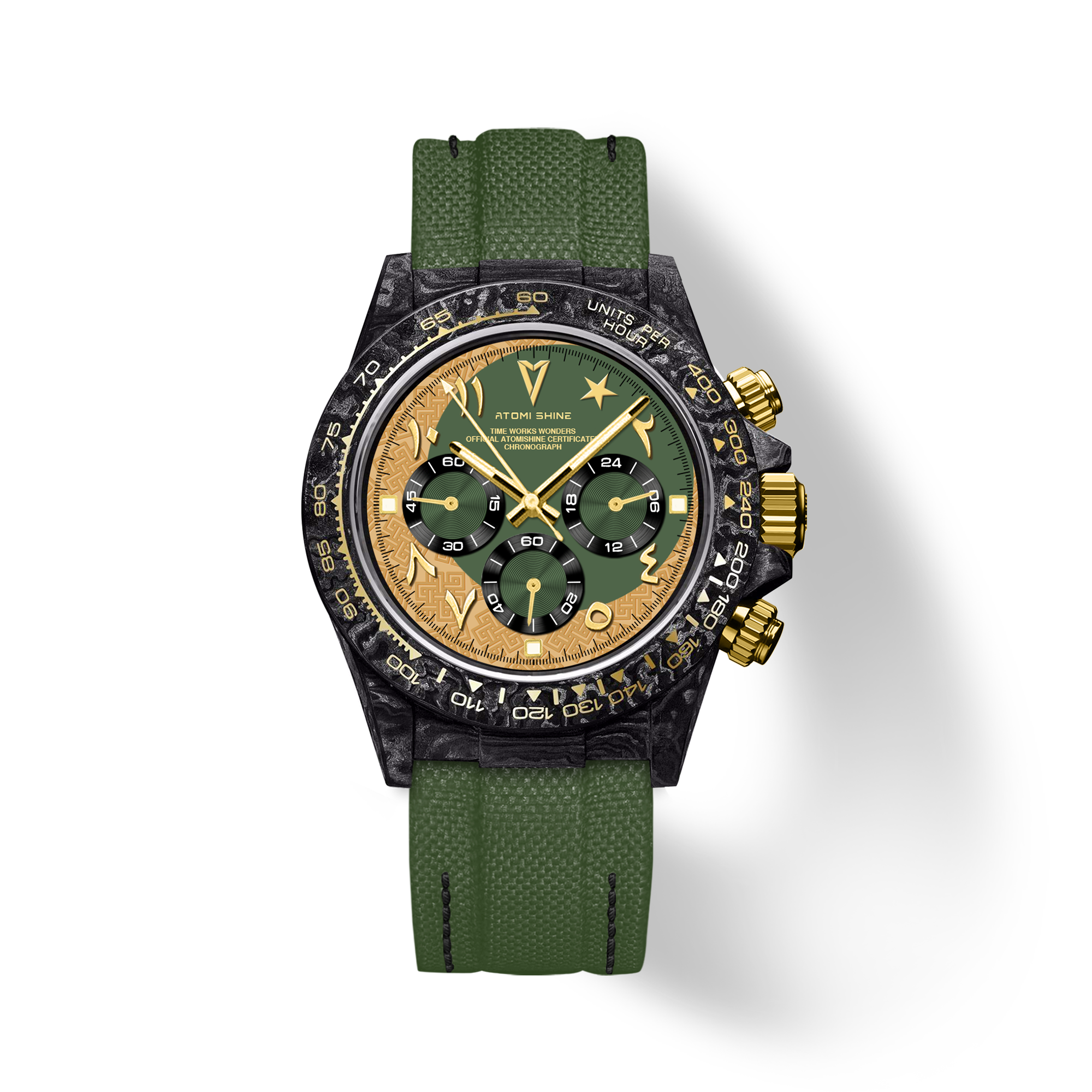 Velocirex Carbon Fiber Watch 39mm, Endless Grace