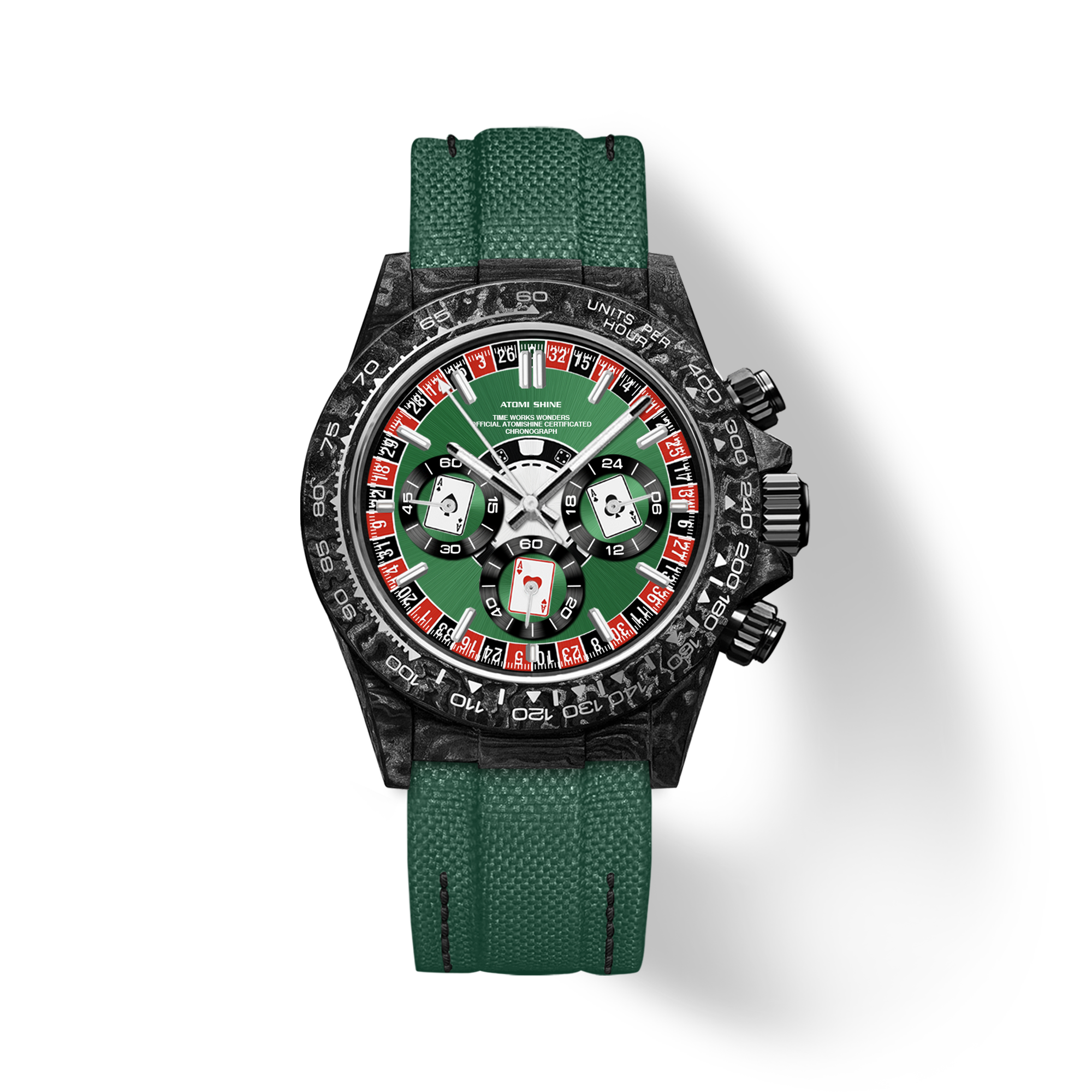 Velocirex Carbon Fiber Watch 39mm, Ace Spin