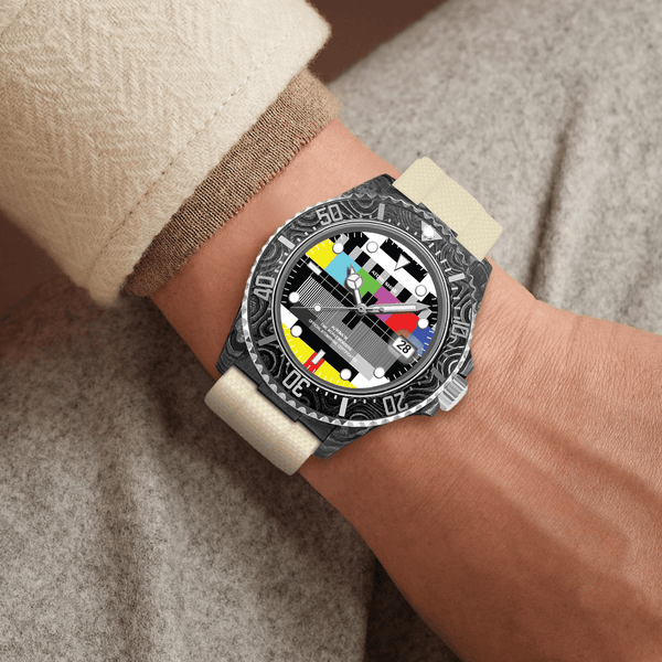 Hydrocore Carbon Fiber Watch Automatic,Mosaic Glow